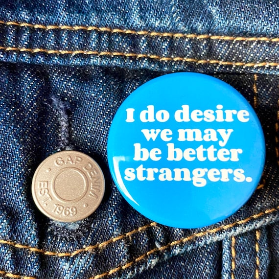 Shakespeare Button William Shakespeare Badge Bard Blue | Etsy