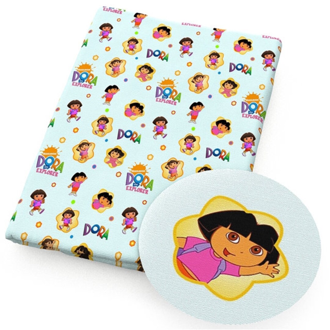 Dora the Explorer Fabric Fabric Cartoon Anime Polyester Cotton Fabric ...