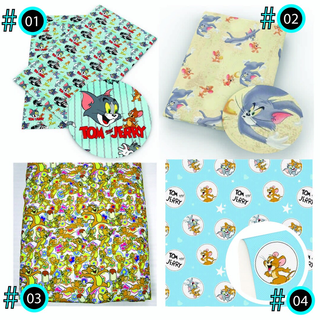 Tom and Jerry Fabric Fabric Cartoon Anime Polyester Cotton Fabric by ...