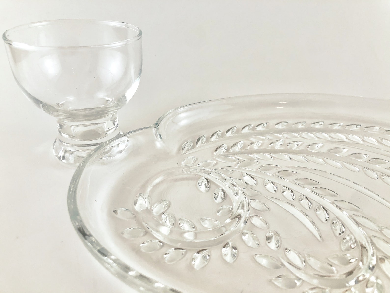 Vintage Homestead Master Snack Set - Federal Glass Co. Hospitality Set ...