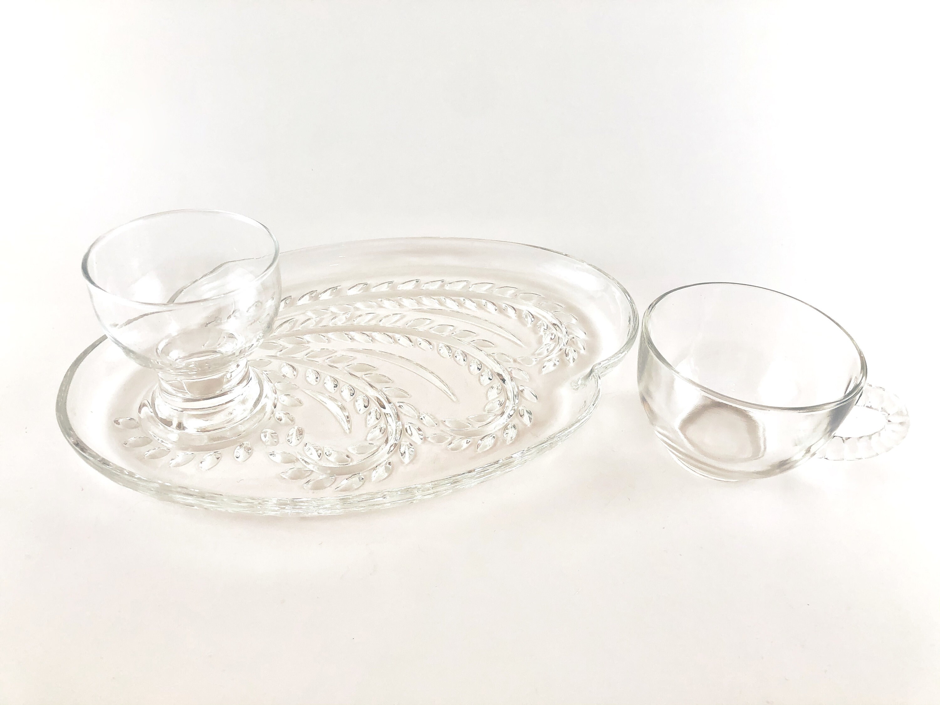 Vintage Homestead Master Snack Set - Federal Glass Co. Hospitality Set ...