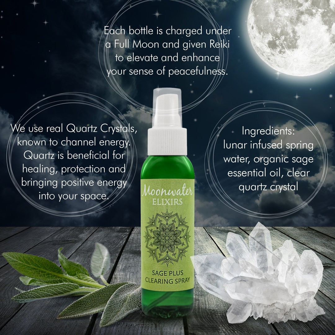 White Sage Smudge Spray for Clearing and Protection - Smokeless ...