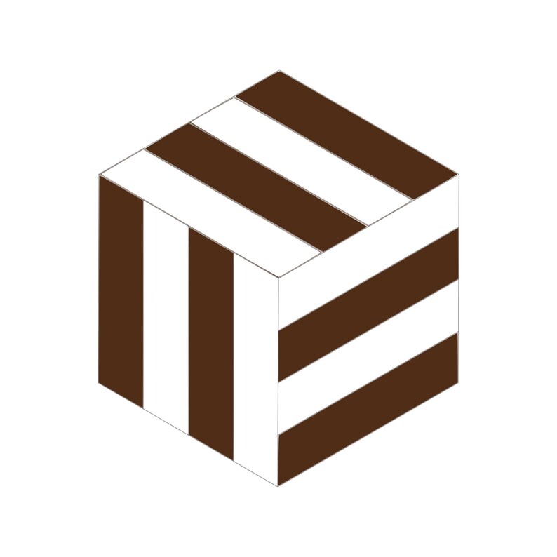 Striped Cube SVG PNG: Laser Cut File (digital Download) - Etsy