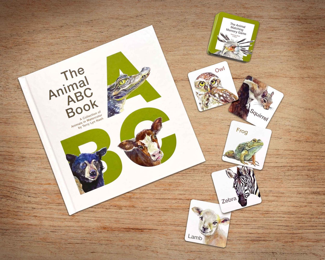 Gift Set: the Animal ABC Book & the Animal Matching Memory Game, Signed ...