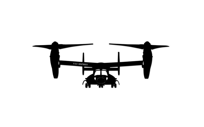 V22 Osprey Die Cut Plane Silhouette Metal Sign 48 X - Etsy