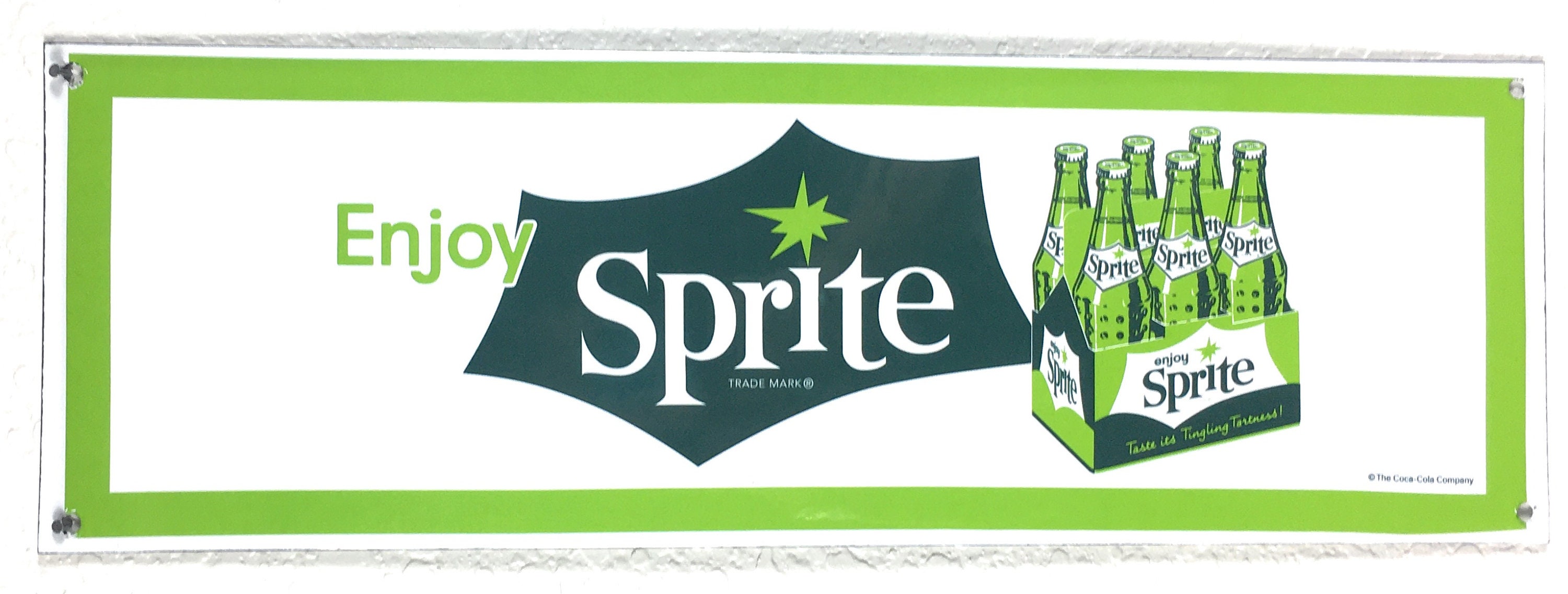 Sprite Sign Enjoy Sprite with 6 Pack | Etsy