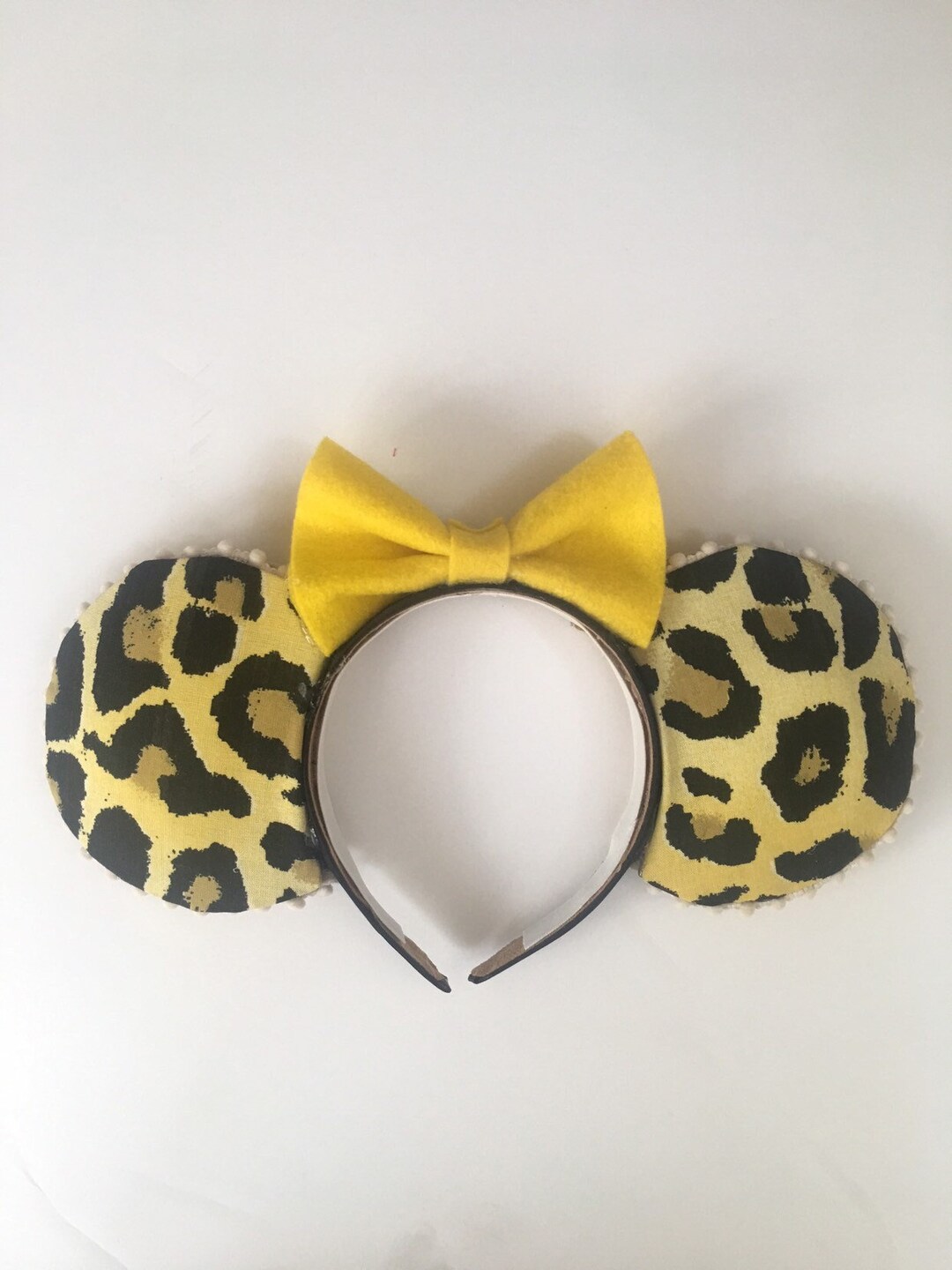 Yellow Leopard Print Mickey Ears - Etsy