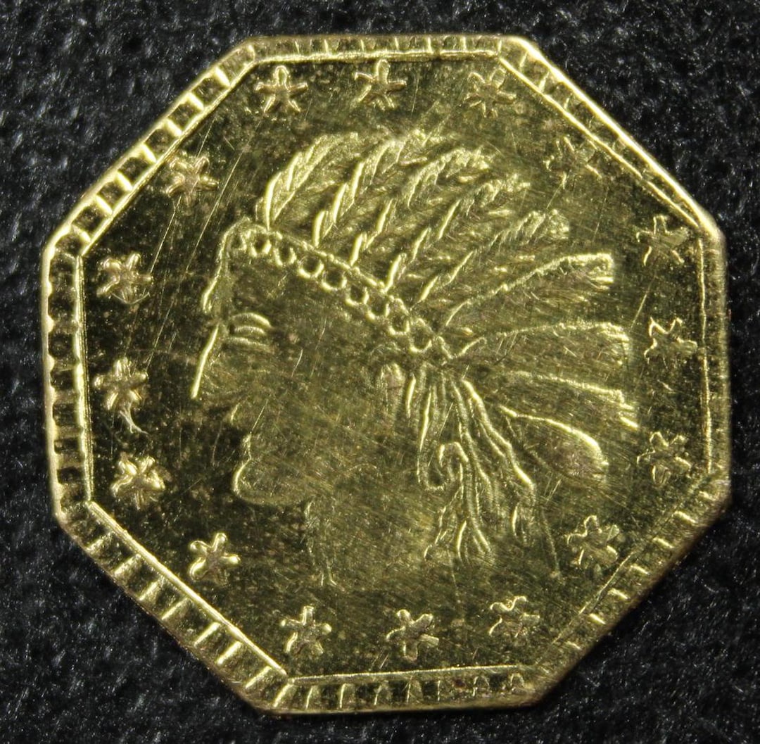 1852 California Gold Token - Etsy