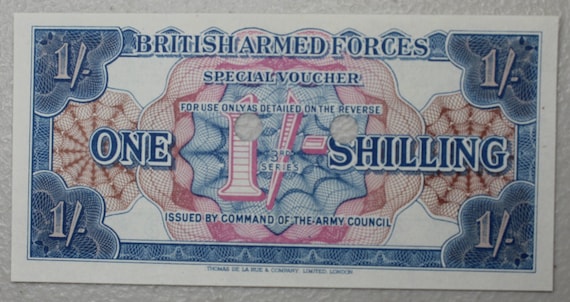 1956 British Armed Forces 1 Shilling Note - Etsy