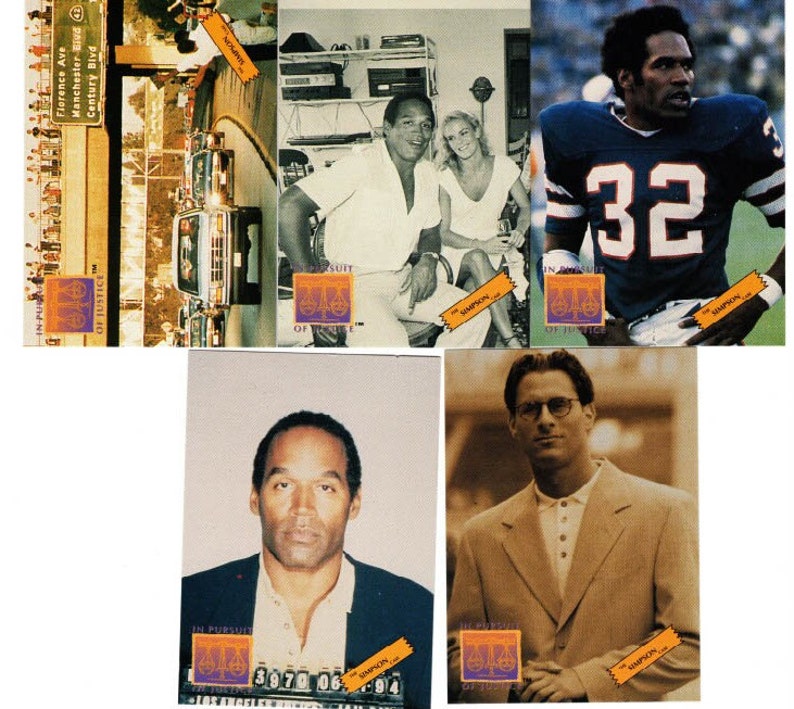 O.J. Simpson Cards Set of 10 - Etsy