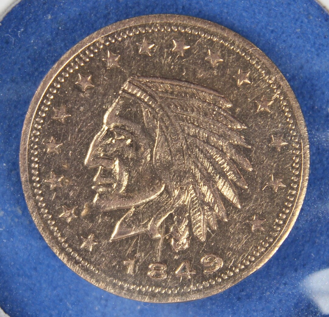 1849 California Gold Token - Etsy