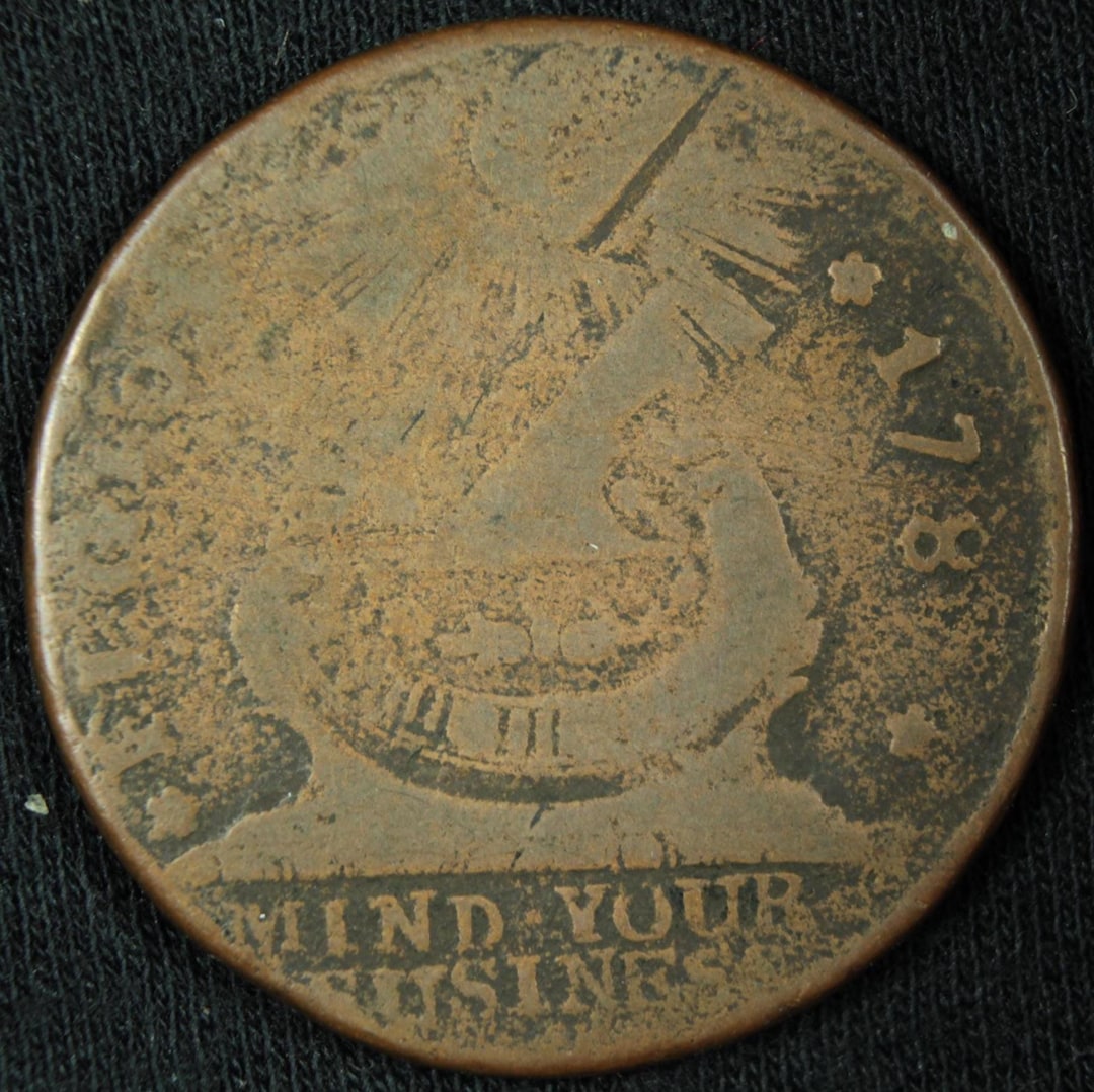 1787 Fugio Cent First US Coin - Etsy