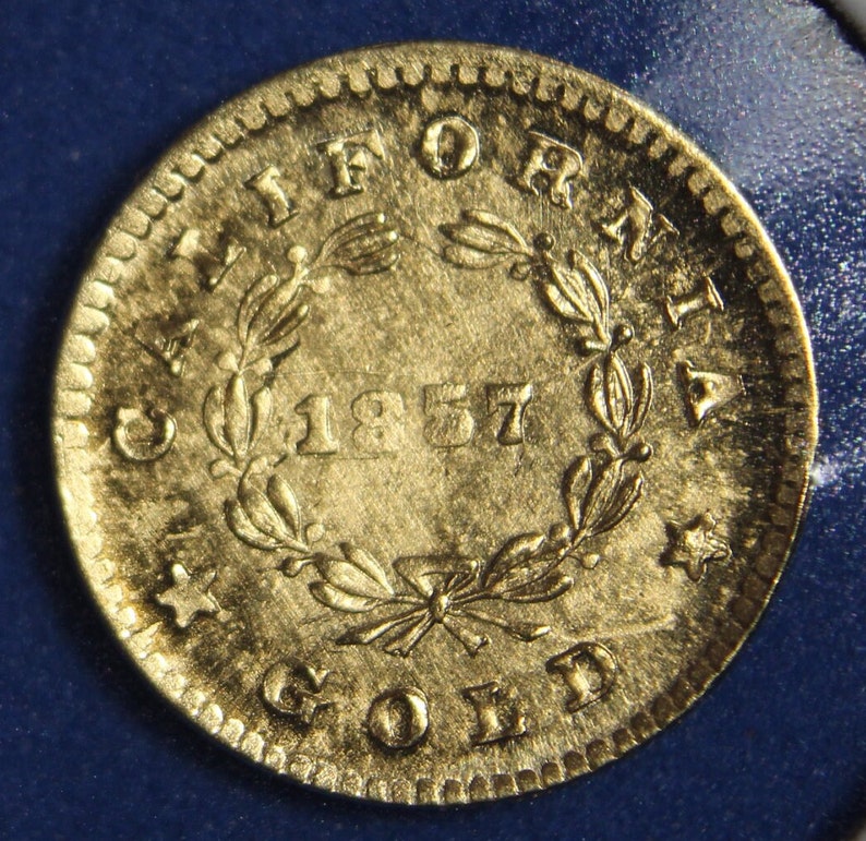 1857 California Gold Token Proof Like - Etsy