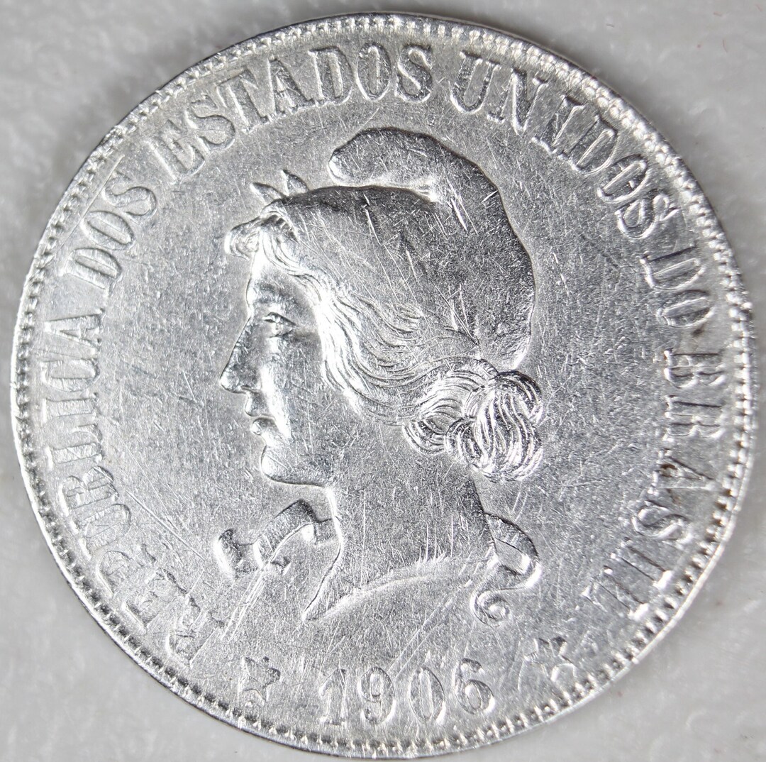 1906 2000 Reis Brazil Silver - Etsy