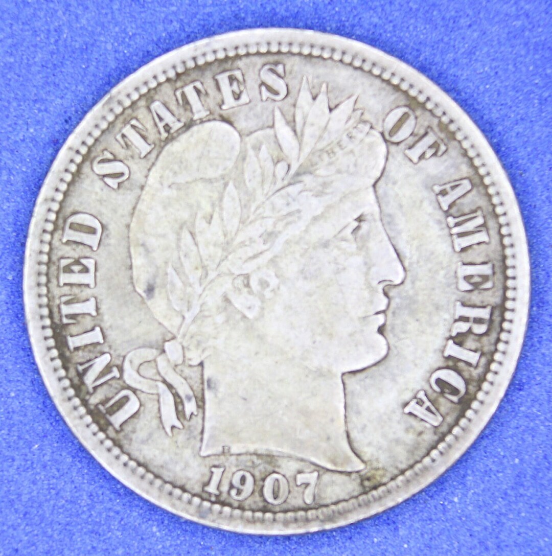 1907 Barber Dime - Etsy