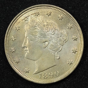 1890 Liberty V Nickel - Etsy