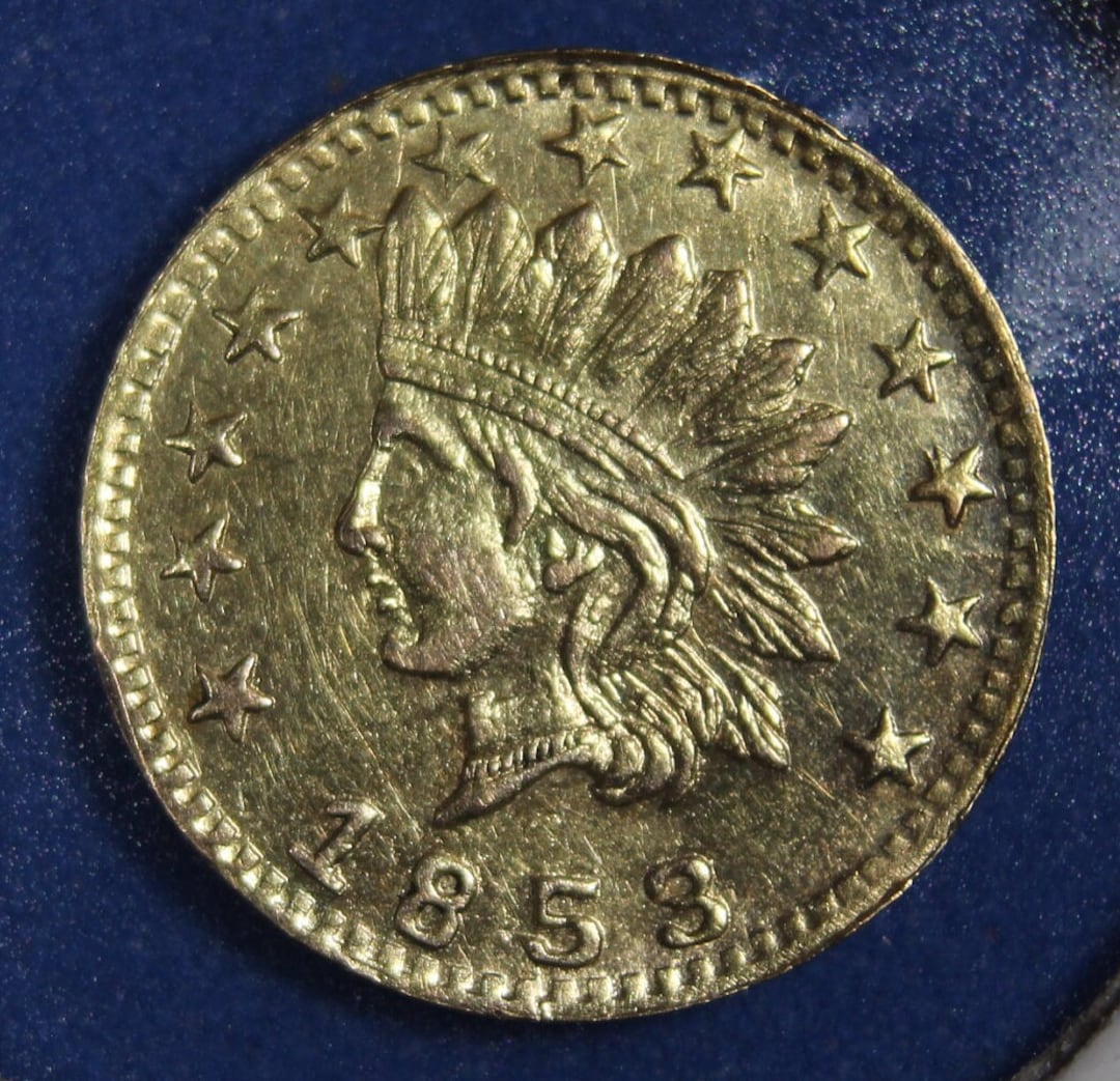 1853 California Gold Token - Etsy