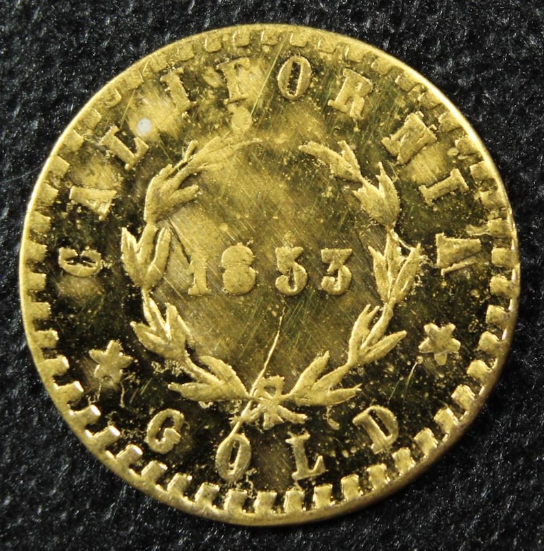 1853 California Gold Token - Etsy