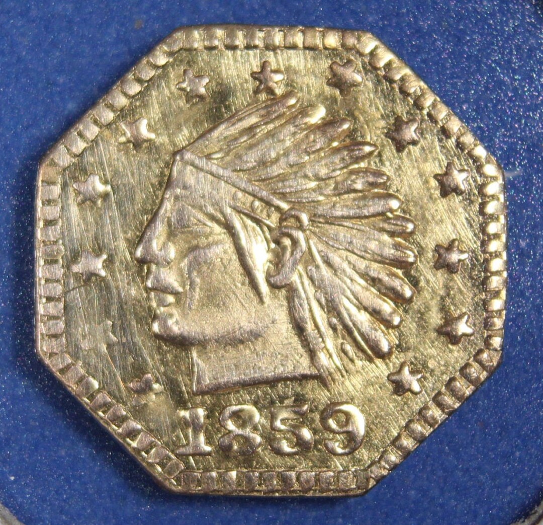1859 California Gold Token Proof Like - Etsy