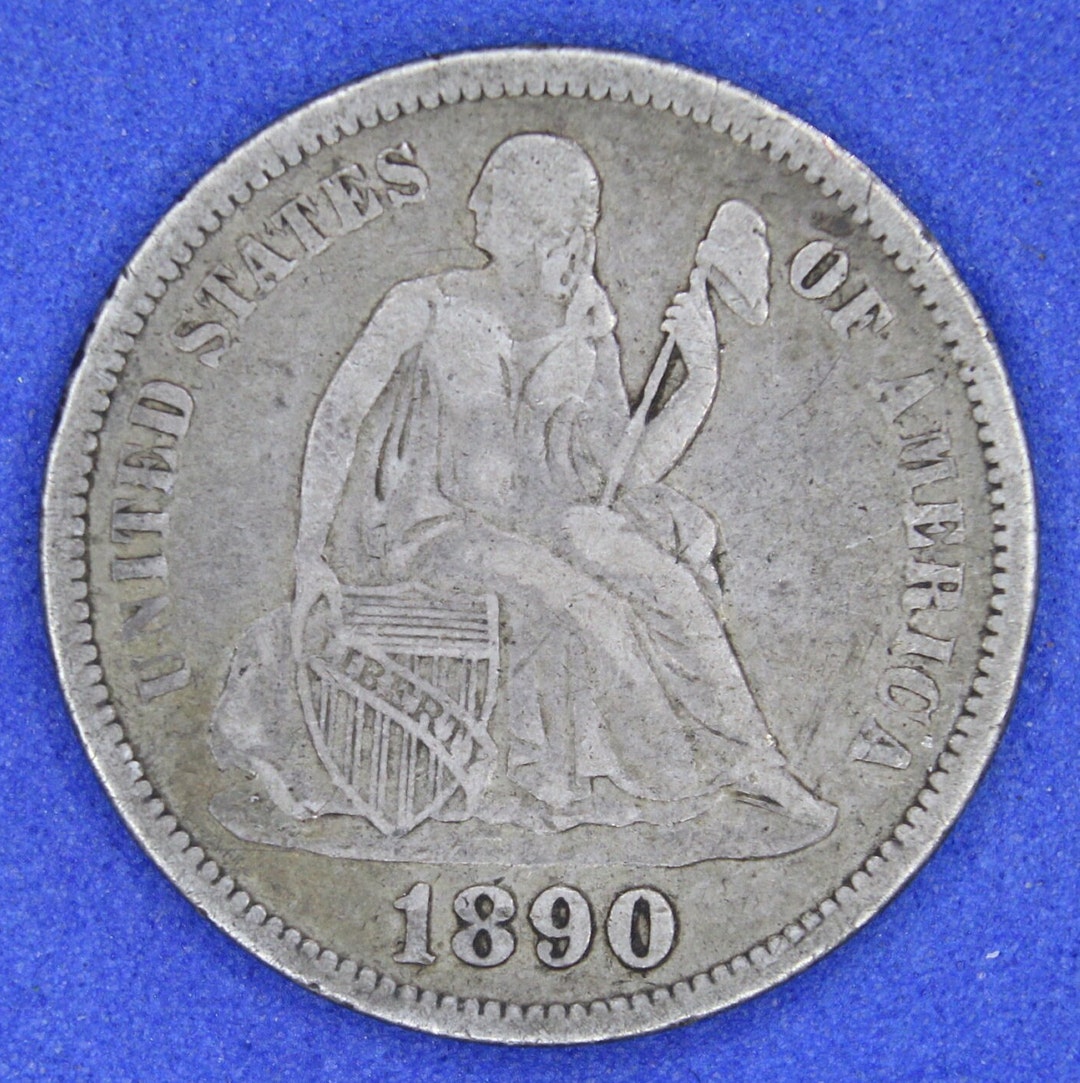 1890 Seated Dime - Etsy