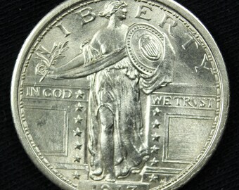 1926 High Grade Standing Liberty Quarter - (AF12-99) Beautiful Type ...