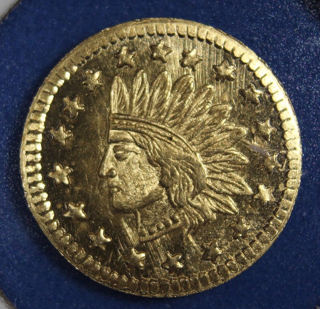 1857 California Gold Token Proof Like - Etsy