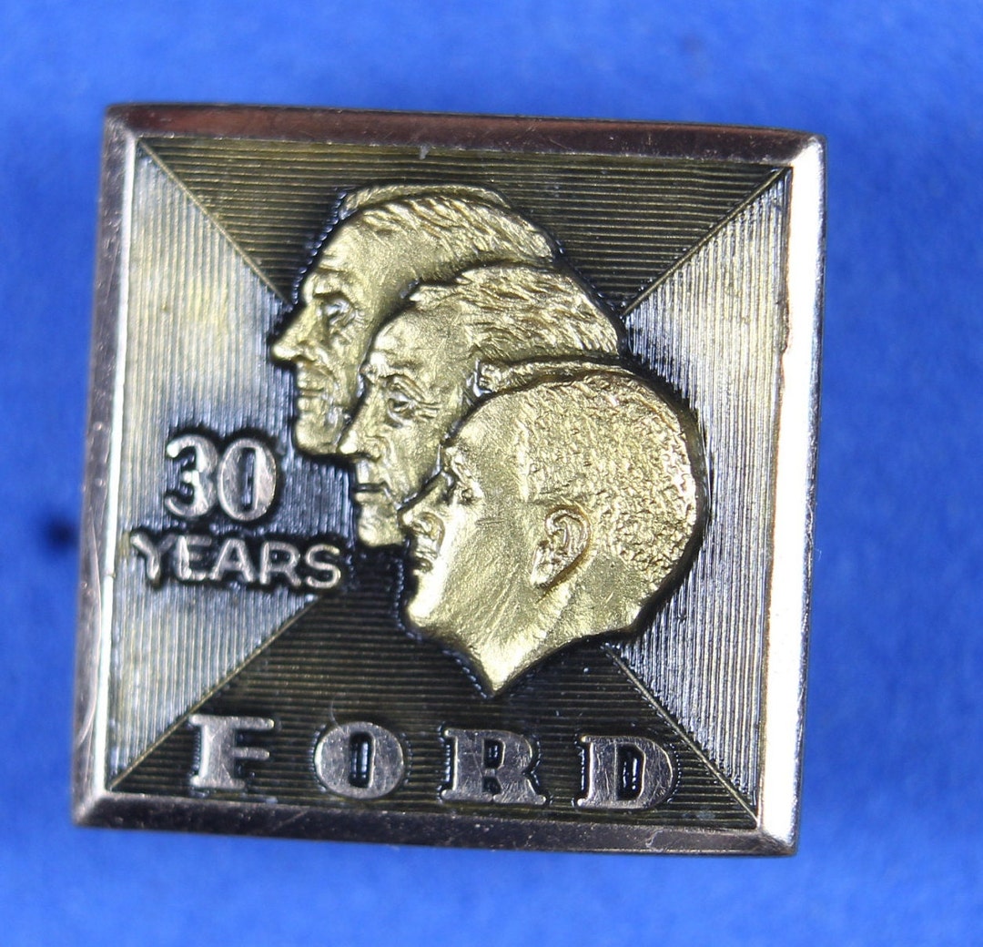 Solid 10k Gold Ford 30 Year Service Pin - Etsy