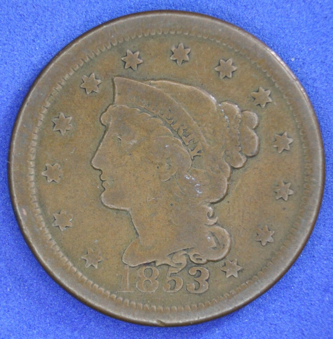 1853 Large Cent - Etsy