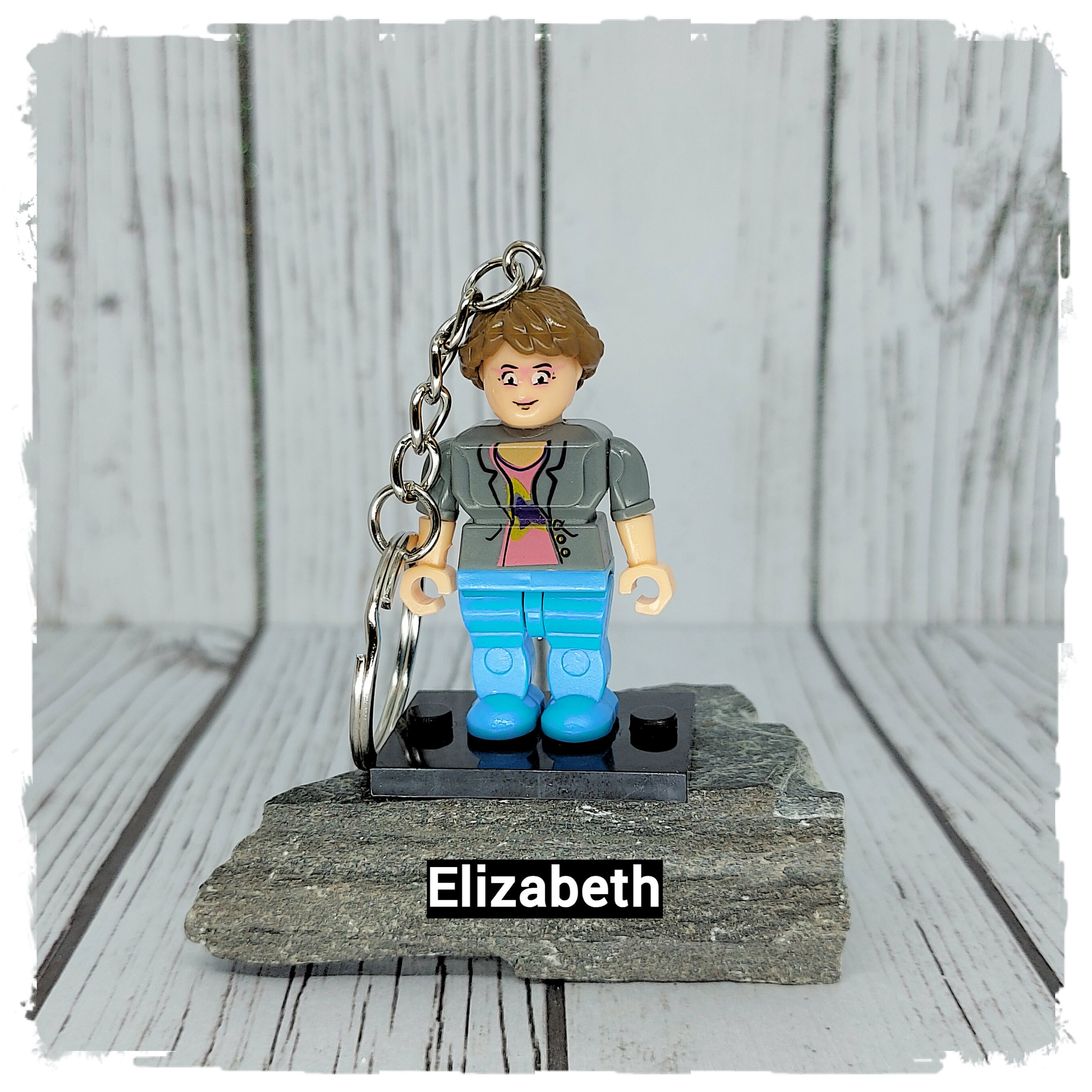 Female Characters Mini Figure Keychain and Display Base 7 Versions - Etsy