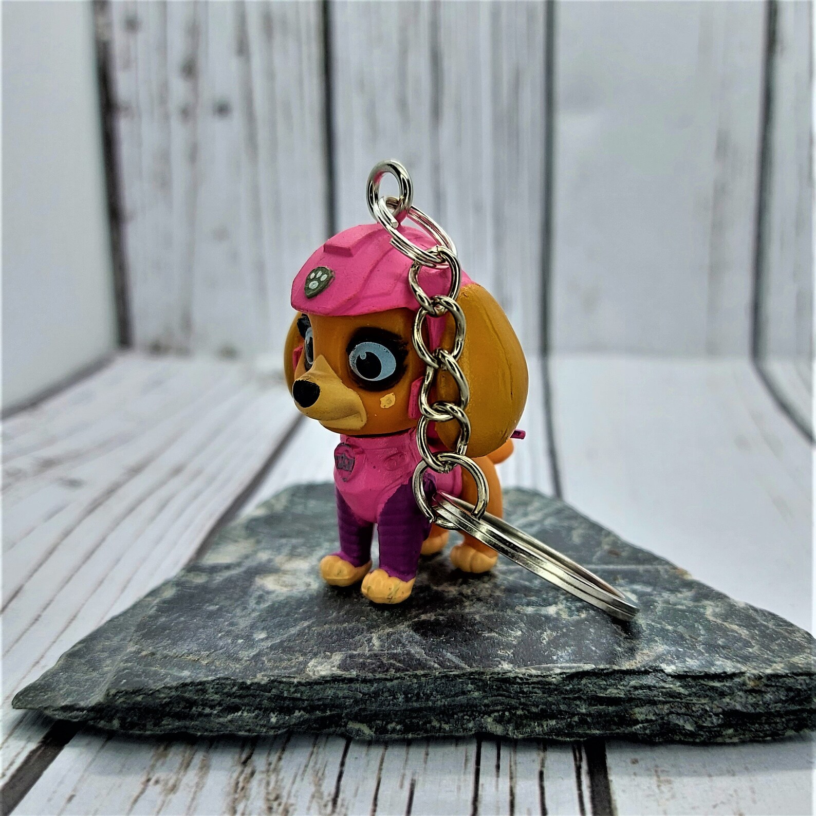 PAW Patrol Figures Keychain Rubble Rocky Skye Marshall Chase - Etsy