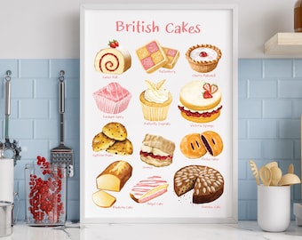 British Food Poster - Etsy UK