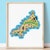Cornwall Map Sticker Cornwall Map Vinyl Sticker Cornwall Stickers ...