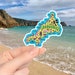 Cornwall Map Sticker Cornwall Map Vinyl Sticker Cornwall - Etsy UK