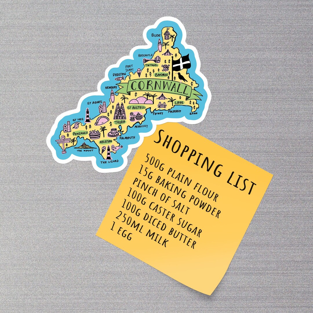 Cornwall Map Fridge Magnet | Cornwall Magnet | Cornish Fridge Magnet ... Cornwall Map Fridge Magnet | Cornwall Magnet | Cornish Fridge Magnet ...