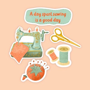 Vintage Sewing Sticker Pack, Sewing Stickers, Sewing Sticker Pack ...