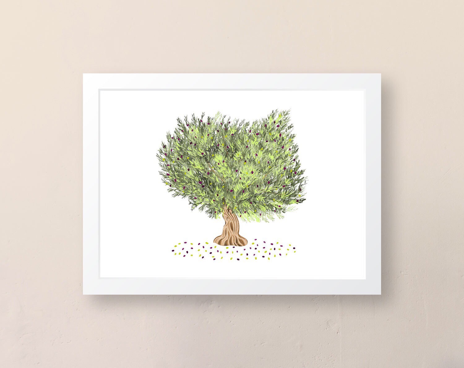 Olive Tree Wall Art Botanical Prints Nature Illustration | Etsy UK