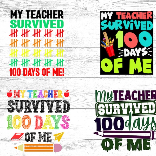 100 Days of School Svg - Etsy