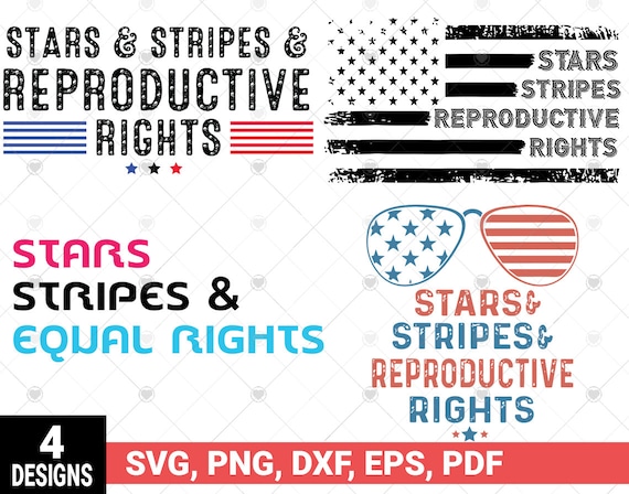 Stars Stripes Reproductive Rights SVG Patriotic 4th of July - Etsy