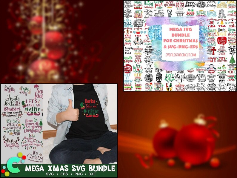 Christmas SVG Bundle All You Need for Christmas Crafts - Etsy