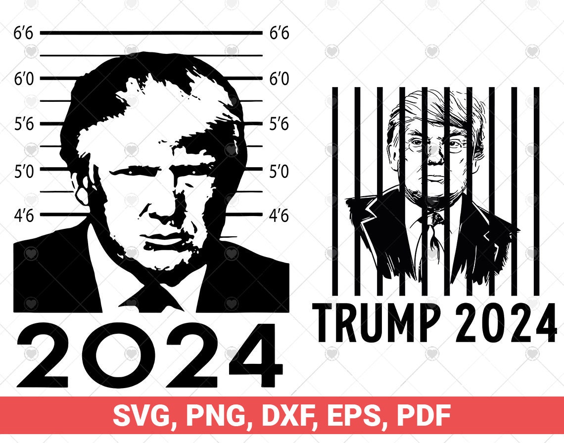 Trump Mugshot 2024 Svg Trump Mugshot Png Trump Not Guilty - Etsy UK