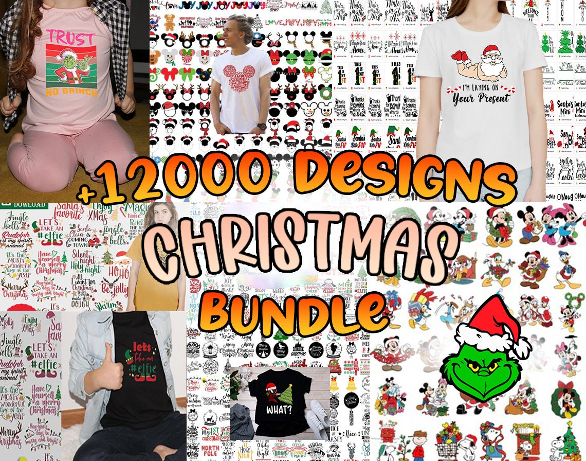 Christmas SVG Bundle All You Need for Christmas Crafts - Etsy