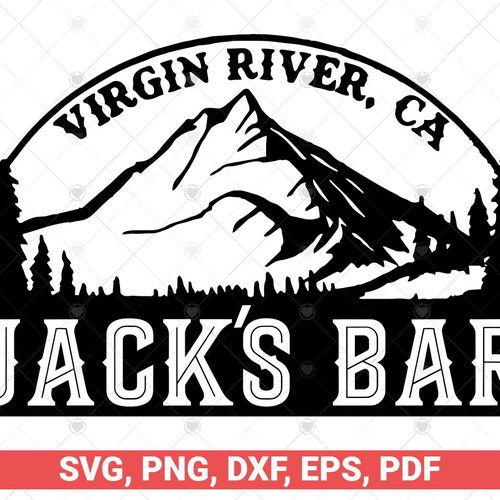 Virgin River SVG or PNG Hand Lettered Jack and Mel - Etsy
