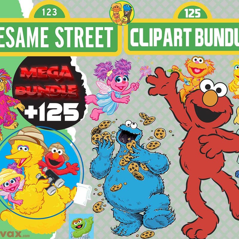 Sesame St Character Svg - Etsy