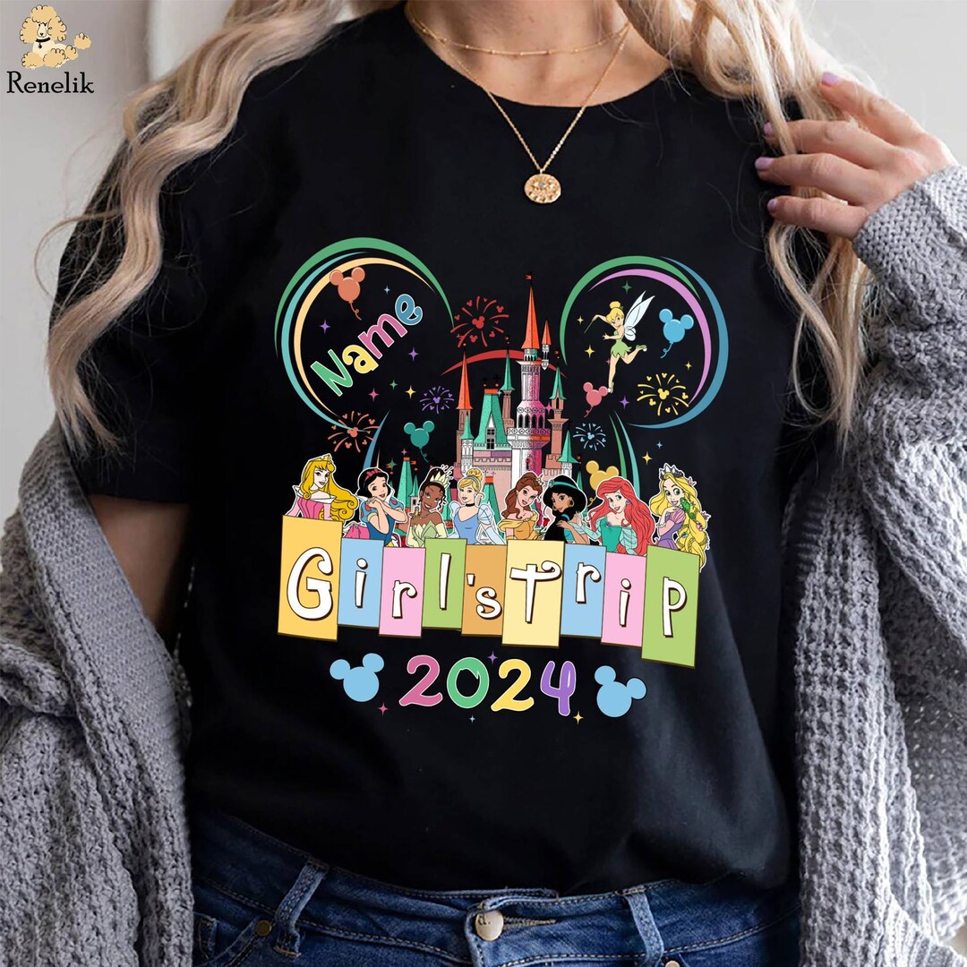Personalized Disneyland Princesses New Year 2024 Shirt, Disneyland ...