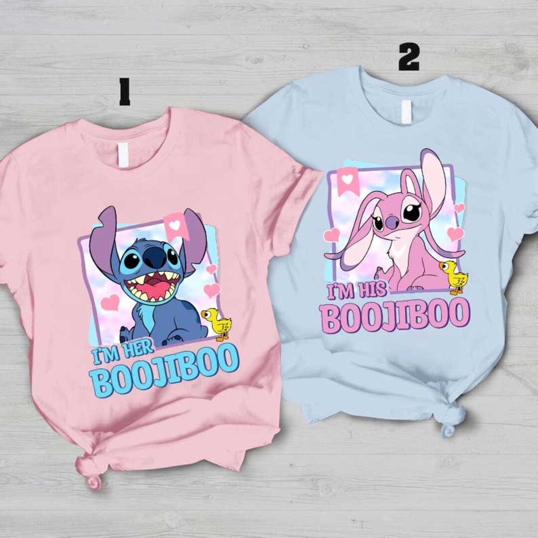 Stitch and Angel Couple Shirt, I'm His Boojiboo, I'm Her Shirt ...