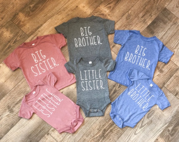 Big Sister Big Brother Little Sister Little Brother | Etsy