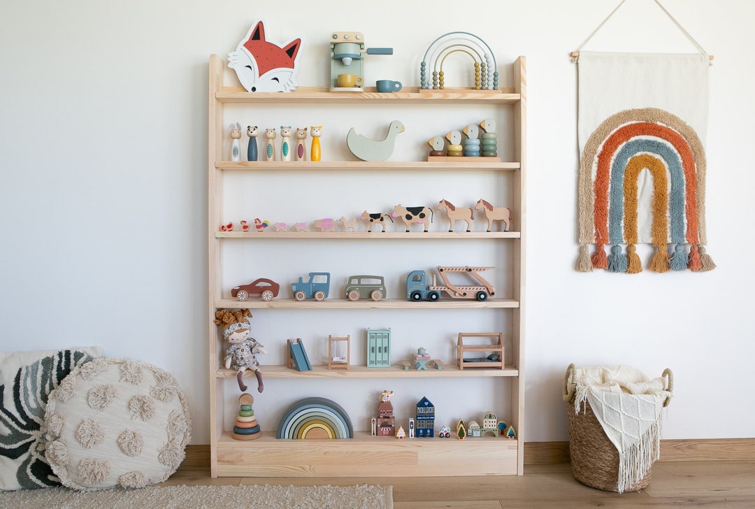 XXL Montessori Toy Shelf Big Wall Shelf Toy Storage - Etsy