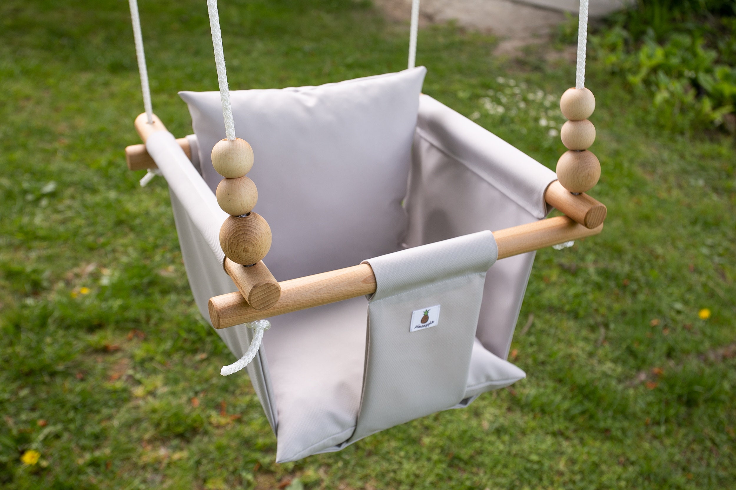 Light Grey Outdoor Garden Baby Swing Schaukel Balançoire With - Etsy
