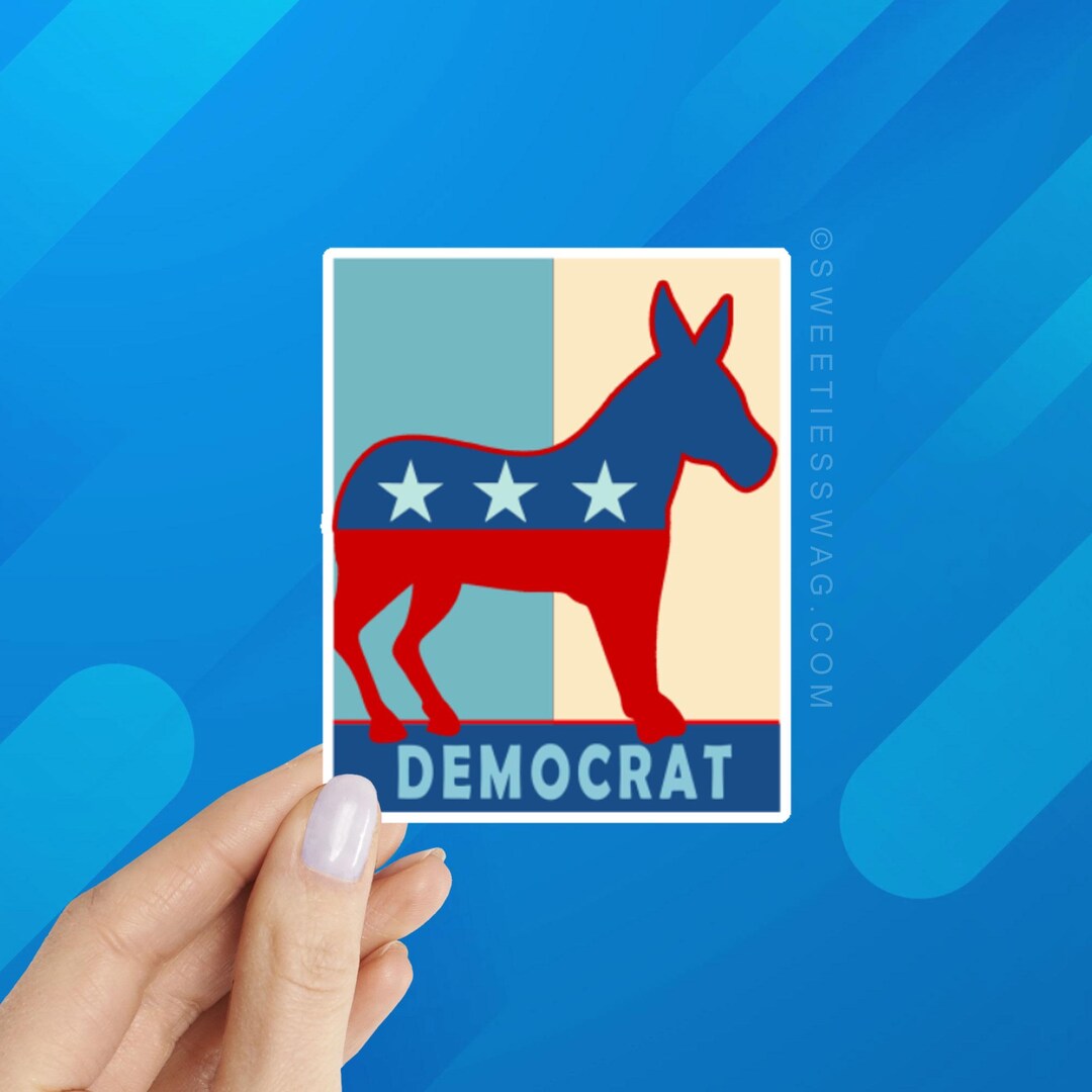 Democrat Donkey Laptop Sticker, Political Stickers, Water Bottle Vinyl ...