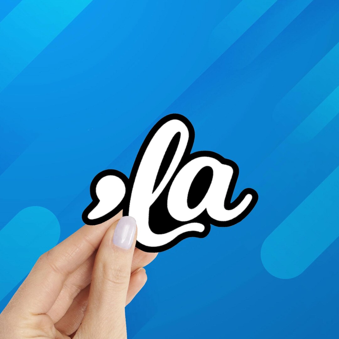 Comma La Sticker, Kamala Harris Laptop Sticker, Water Bottle Sticker ...